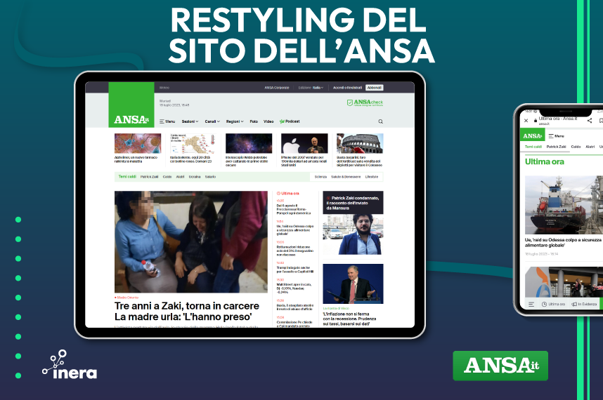 Il sito web dell'ANSA si rinnova! - Inera